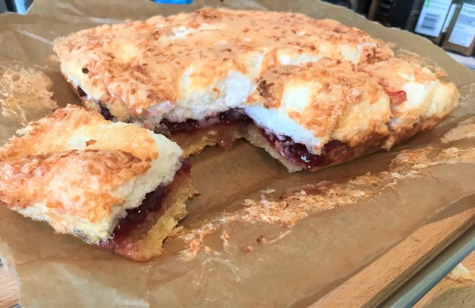 Guest Recipe: Laura's Super Sweet Raspberry & Coconut Meringue Slices
